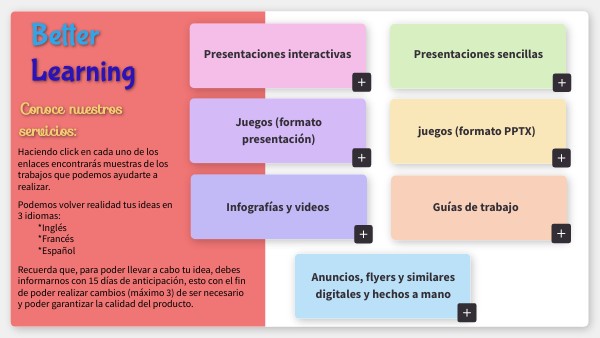 Catálogo Better Learning | Genially
