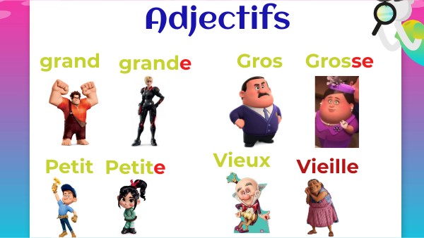 Adjectifs | Genially