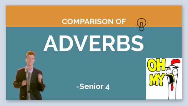 Adverbs comparison | Genially