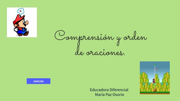 Comprensión de oraciones