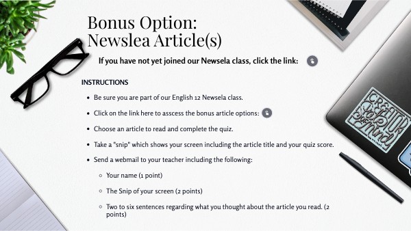 Newsela Bonus Options