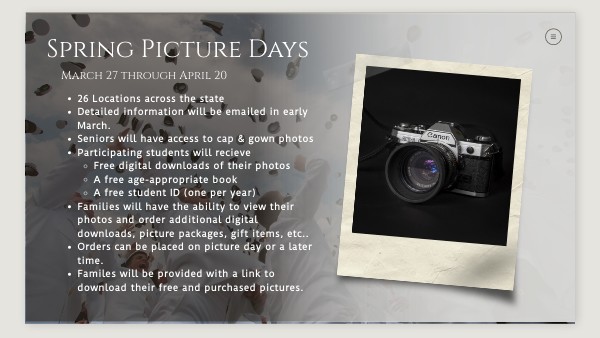 Spring Picture Days | Genially