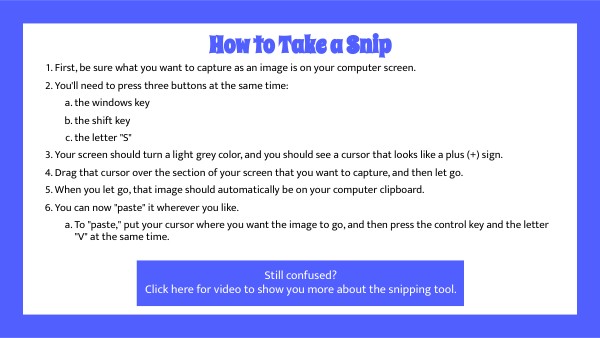 How to Take a Snip | Genially