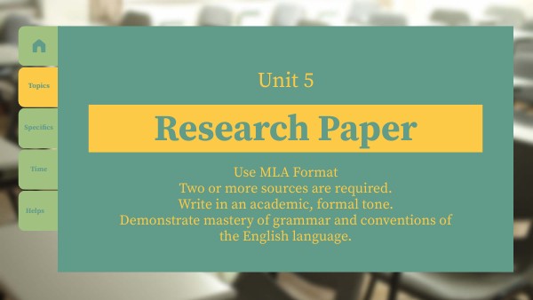 Unit 5 Research Paper