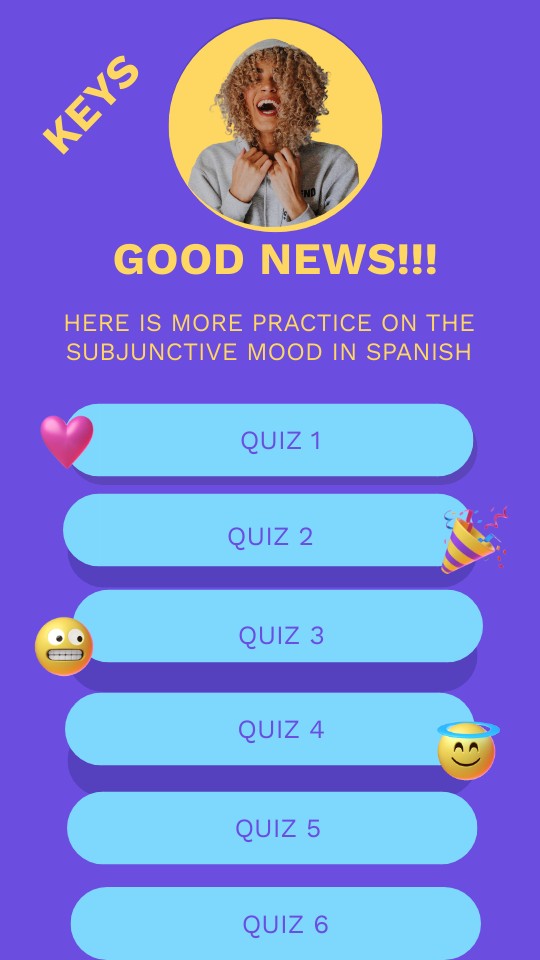 SUBJUNCTIVE MOOD REVISION | Genially