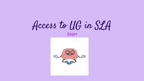 ACCESS TO UG IN SLA | Genially