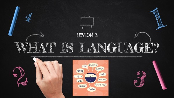 LESSON 3 - WHAT IS LANGUAGE