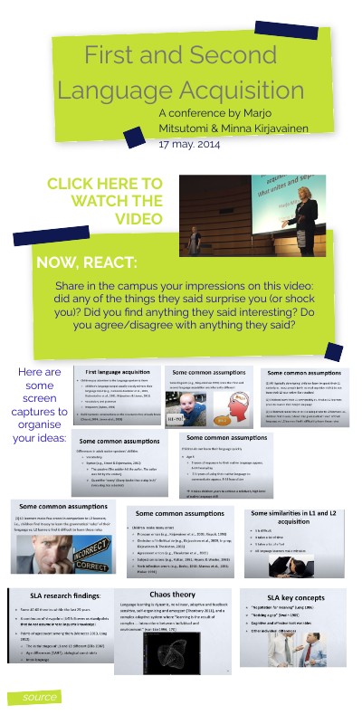 First and second language acquisition | Genially