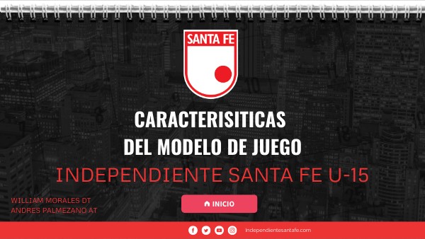 CARACTERISTICAS DEL MODELO DE JUEGO SANTA FE SUB 15-A