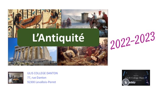 programme ULIS DANTON 2022-2023 | Genially