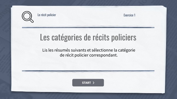 Récit policier EX 1 | Genially