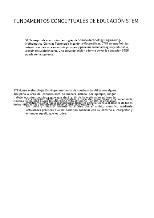 FUNDAMENTOS CONCEPTUALES DE EDUCACIÓN STEM | Genially