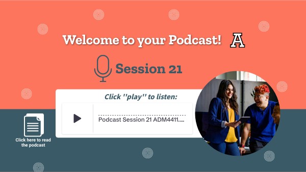 Session 21 Podcast ADM4411