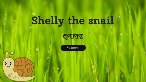 Shelly the snail