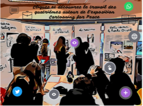 exposition Cartooning for peace | Genially