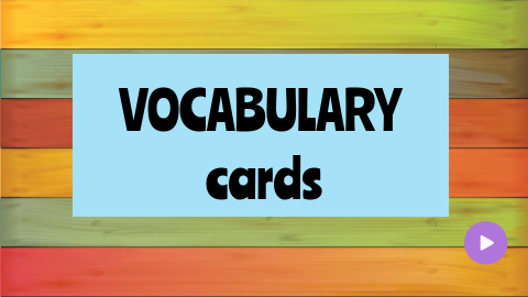 VOCABULARY CARDS FOOD | Genially