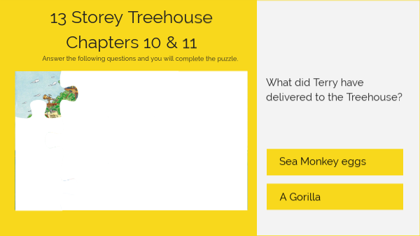 Reading Comprehension chapters 10 and 11 | Genially