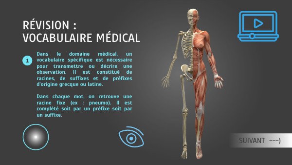 00 Révision : vocabulaire médical Game | Genially