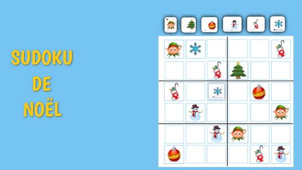 sudoku de Noël emprunté | Genially