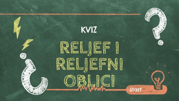 Kviz - Reljef i reljefni oblici | Genially