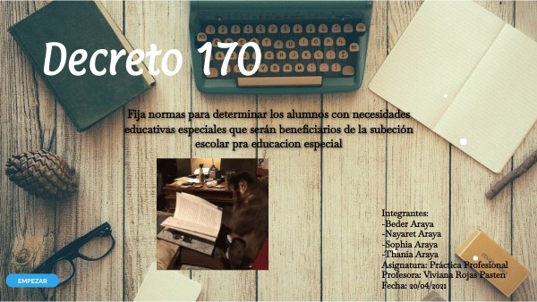 PRESENTACIÓN DECRETO 170 | Genially