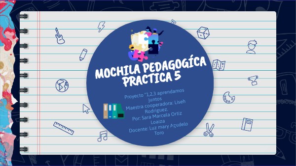 PRESENTACIÓN MOCHILA PEDAGOGICA | Genially