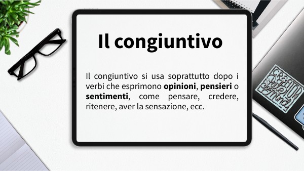 congiuntivo presente