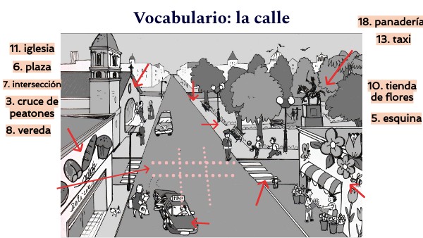 Vocabulario: la calle | Genially