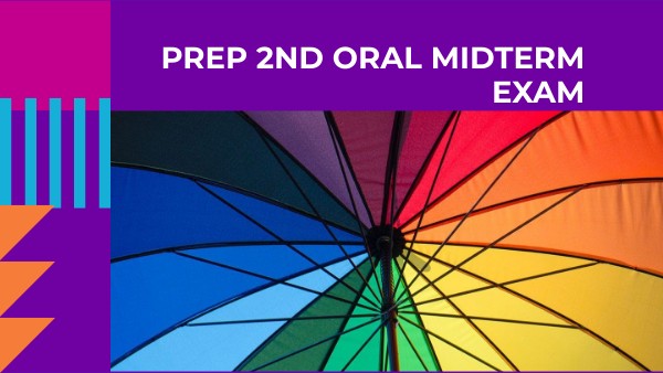 PREP 2nd Midterm Exam 2021