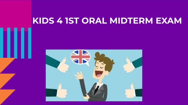 kids 4 1st Midterm Exam