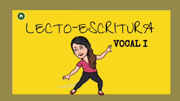 Lecto-escritura "La vocal I"