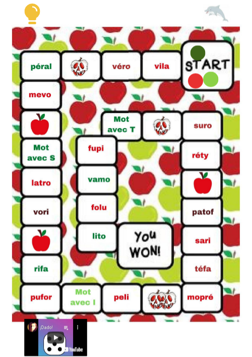 Jeu des pommes dauphin