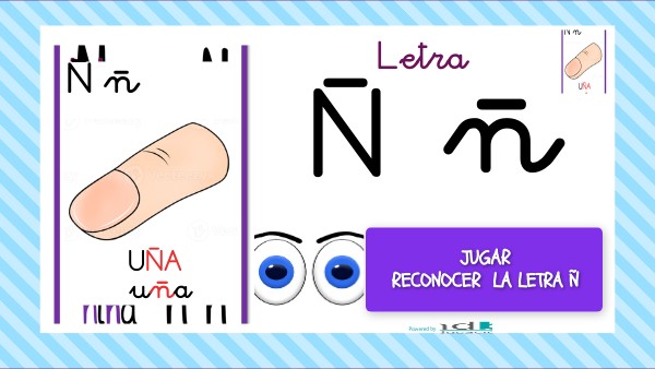 RECONOCER LA LETRA Ñ, ñ | Genially