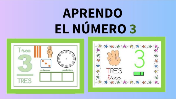APRENDO EL NÚMERO 3 | Genially