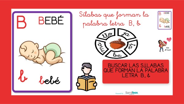 SÍLABAS QUE FORMAN LA PALABRA LETRA B | Genially