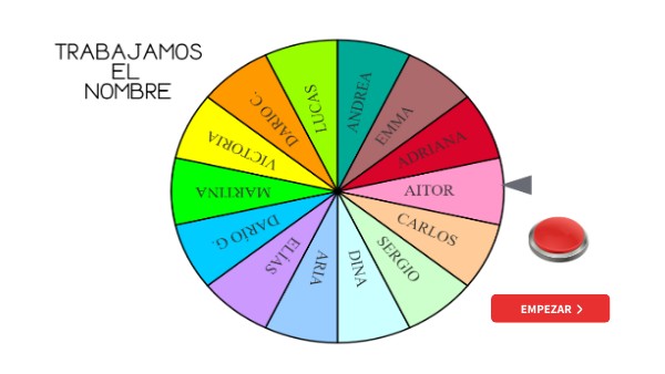 TRABAJAMOS LOS NOMBRE 4 AÑOS