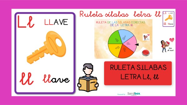RULETA SÍLABAS DIRECTAS LETRA LL