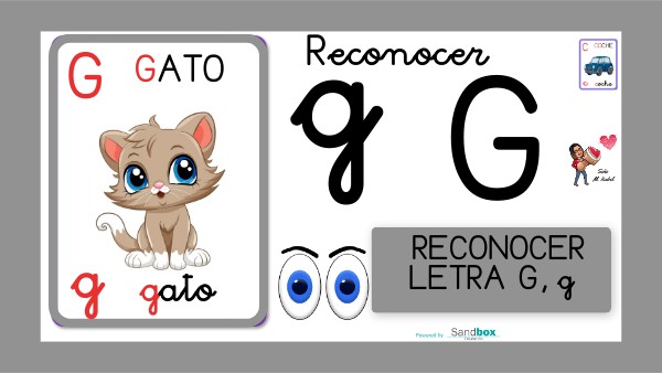 RECONOCER LA LETRA G