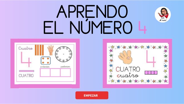 APRENDO EL NÚMERO 4 | Genially