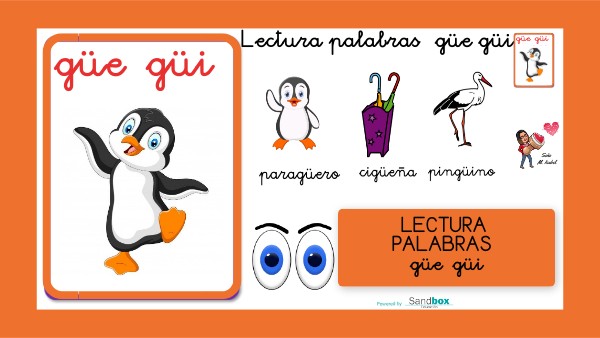 LECTURA Y BÚSQUEDA SÍLABAS GÜE GÜI