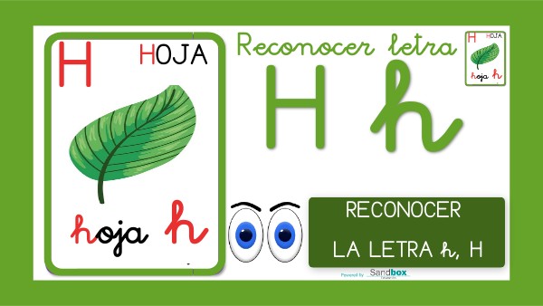 RECONOCER LETRA H | Genially