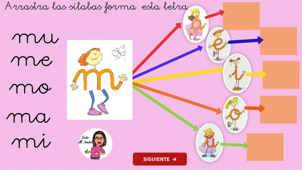 SÍLABAS LETRA M