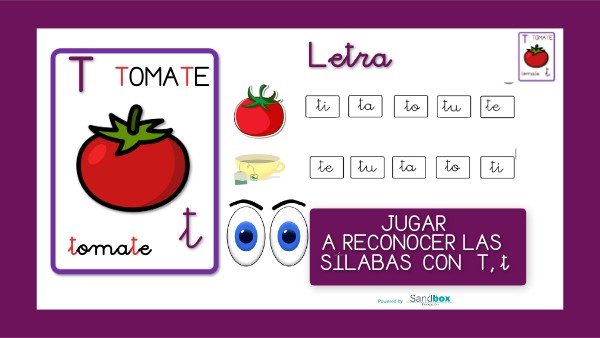 SÍLABAS T, t 1 | Genially