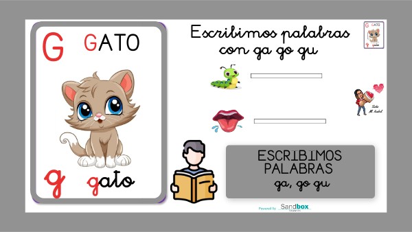 ESCRIBIMOS PALABRAS CON GA GO GU
