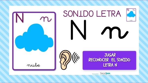 RECONOCER EL SONIDO LETRA N n