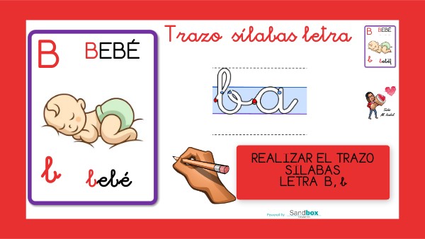 TRAZO SÍLABAS LETRA B