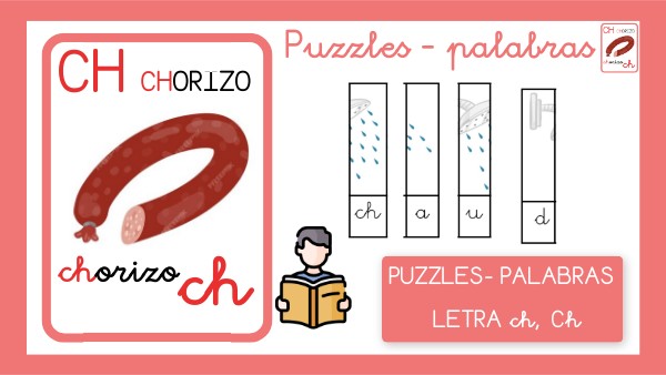 PUZZLES-PALABRAS LETRA CH
