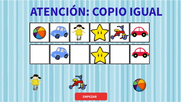 JUEGO ATENCIÓN: COPIO IGUAL