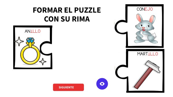 CONCIENCIA FONOLOGICA RIMA PUZLLE