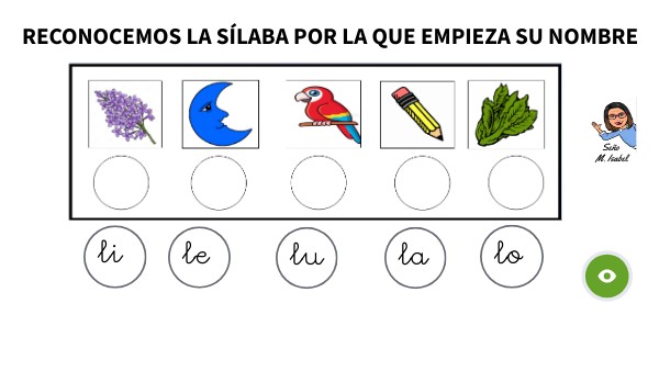 SÍLABAS LA,LE,LI,LO LU | Genially